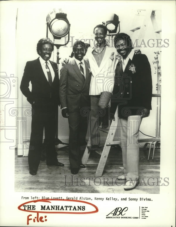 1984 Press Photo Members of the music group The Manhattans - hcp05353 ...