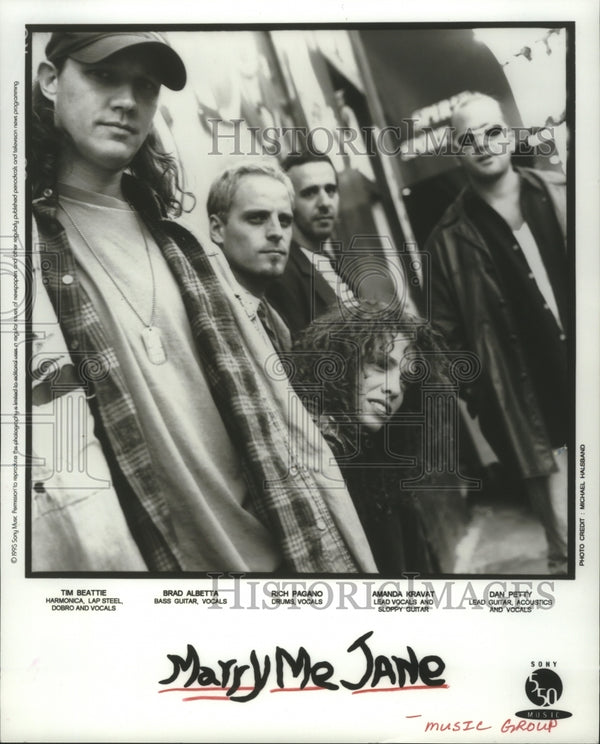 1995 Press Photo Members of the music group Marry Me Jane - hcp05387 ...