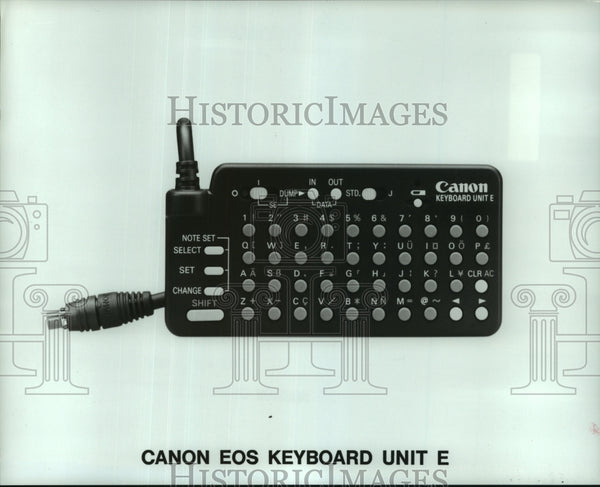 1987 Press Photo Canon EOS Keyboard Unit E for camera - hcp06624 ...