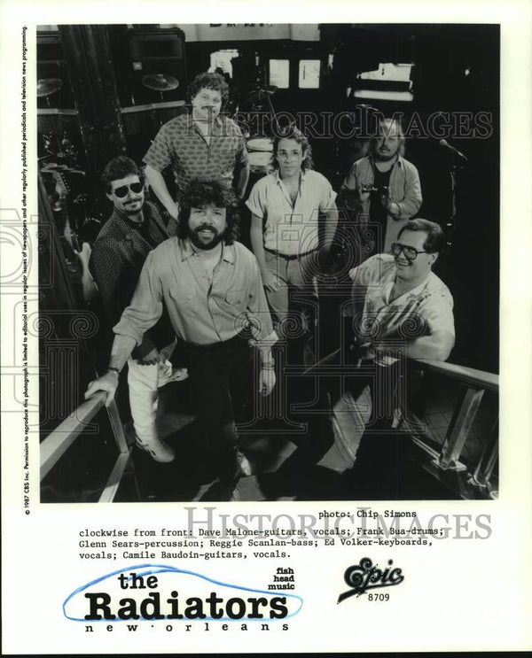 1987 Press Photo The New Orleans Radiators rock band - hcp07232 ...