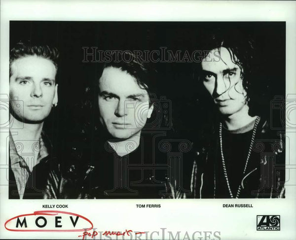 1990 Press Photo Moev music group- Kelly Cook Tom Ferris, Dean Russel ...