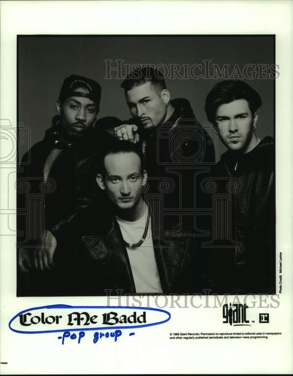 1993 Press Photo Members of the pop music group Color Me Badd ...