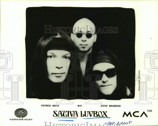 1993 Press Photo Sativa Luvbox: Patrick Mata, M.P., Steve Brundege ...
