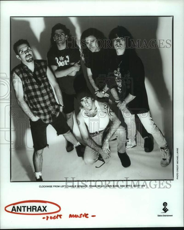 1992 Press Photo Members of the rock music group "Anthrax" - hcp10164 ...