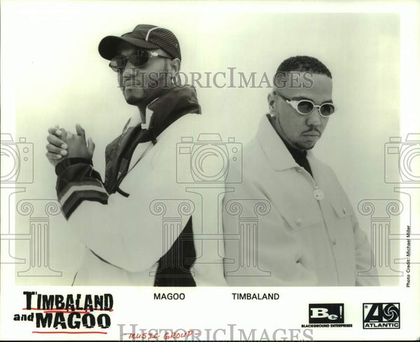 1997 Press Photo Members of the music group Timbaland and Magoo ...