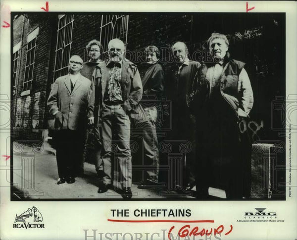 1992 Press Photo Irish Group, The Chieftains, to Perform in Houston ...