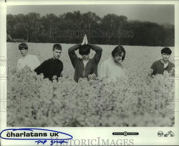 1990 Press Photo Pop Group, The Charlatans UK - hcp11369 - Historic Images