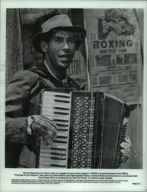 1981 Press Photo Scene from "Pennies from Heaven" Movie Starring Vernal ...
