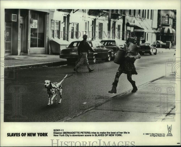 1989 Press Photo Bernadette Peters as Eleanor in "Slaves of New York ...