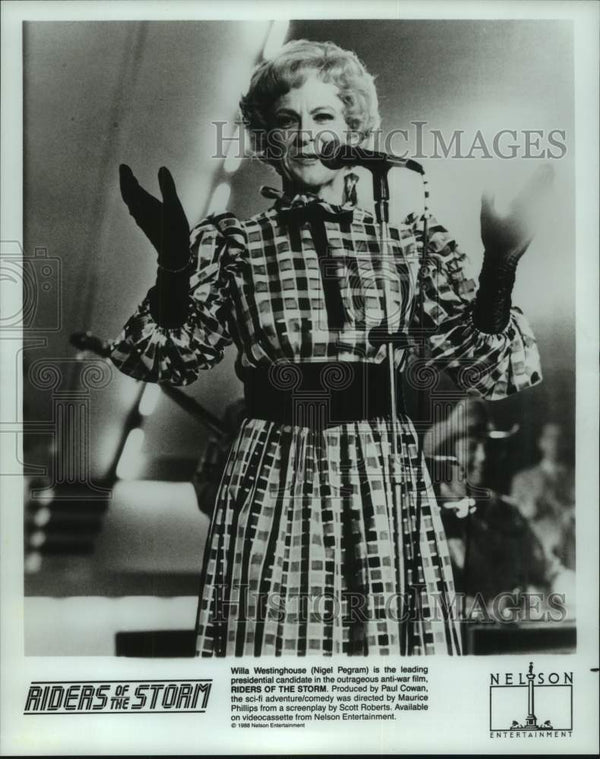 1988 Press Photo Willa Westinghouse (Nigel Pegram) in "Riders of the ...