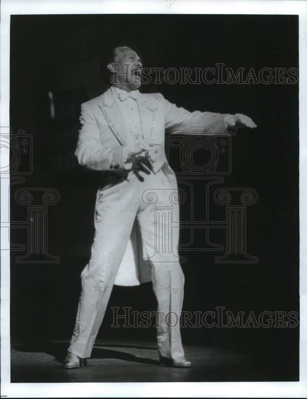1986 Press Photo Tap Dancer Harold Nicholas in "The Tap Dance Kid ...