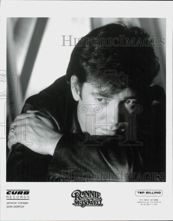 1988 Press Photo Singer Ronnie McDowell - hcq45368 - Historic Images