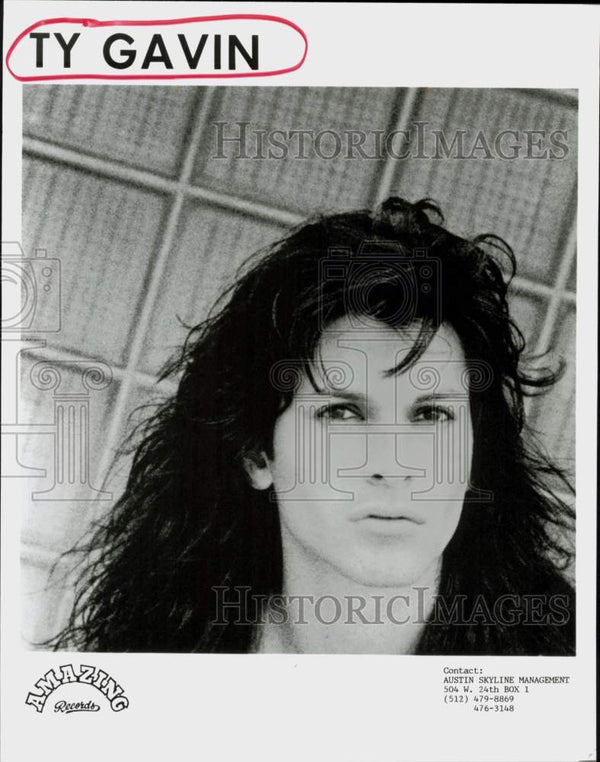 1989 Press Photo Singer Ty Gavin - hcq45720 - Historic Images