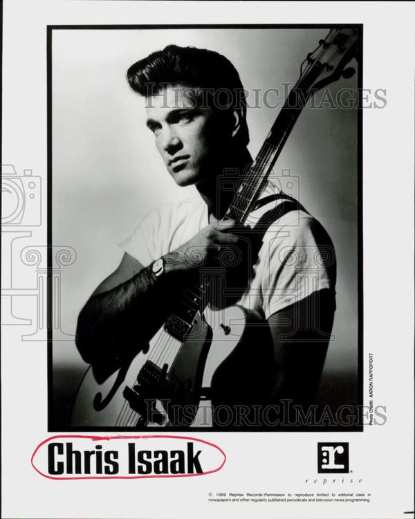 1989 Press Photo Singer Chris Isaak - hcq45919 - Historic Images