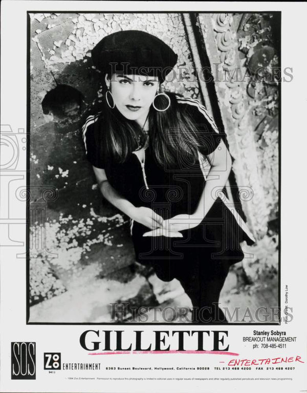 1994 Press Photo Entertainer Gillette - hcq45939 - Historic Images