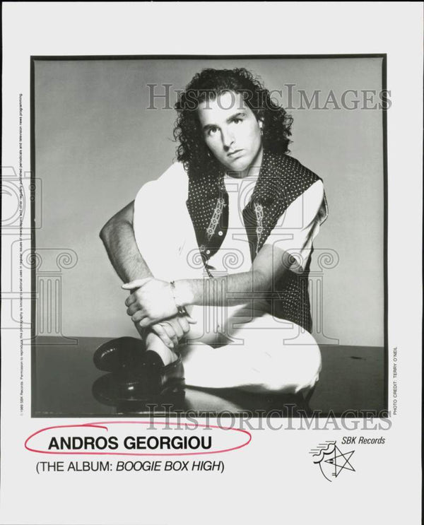 1989 Press Photo Singer Andros Georgiou (The Album: Boogie Box High ...