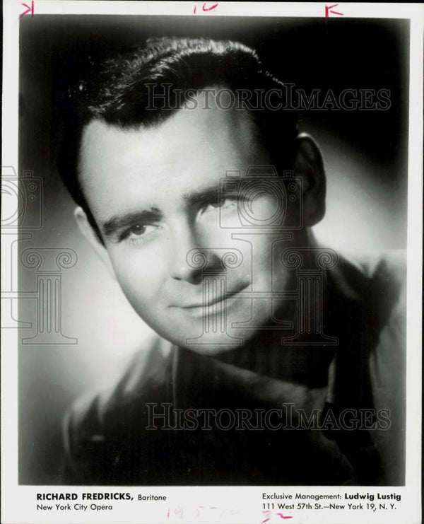 1971 Press Photo Richard Fredricks, Baritone, New York City Opera ...