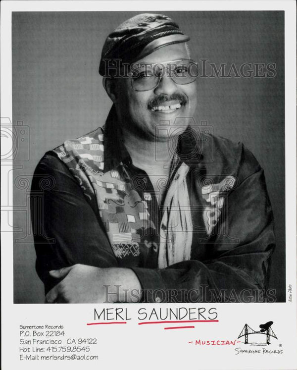 1993 Press Photo Musician Merl Saunders - hcq46298 - Historic Images