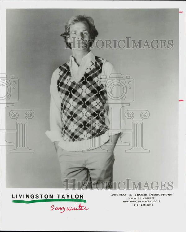 1985 Press Photo Singer/Songwriter Livingston Taylor - hcq46347 ...