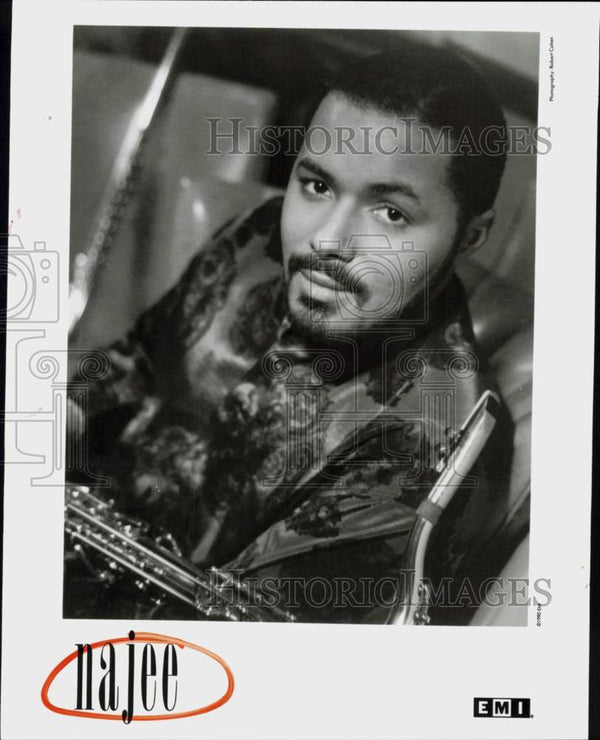 1990 Press Photo Singer Najee - hcq46351 - Historic Images