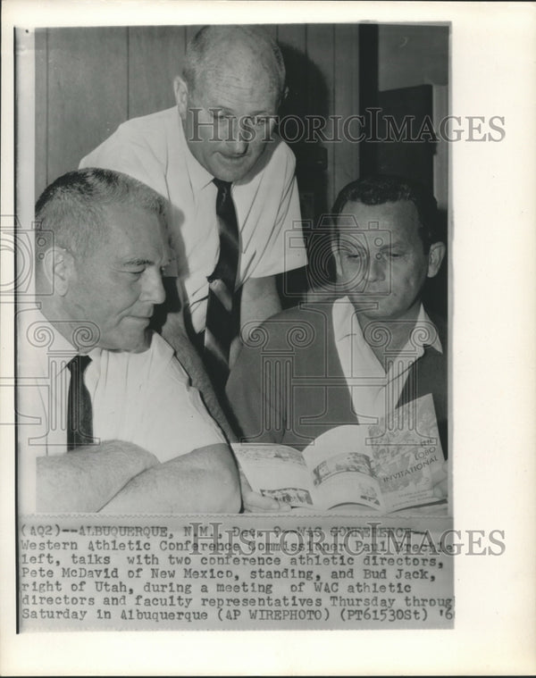 1966 Press Photo Paul Brechle, Western Athletic Director in Albuquerque ...