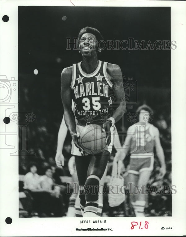 1978 Press Photo Geese Aussie, Harlem Globetrotters Basketball Player ...