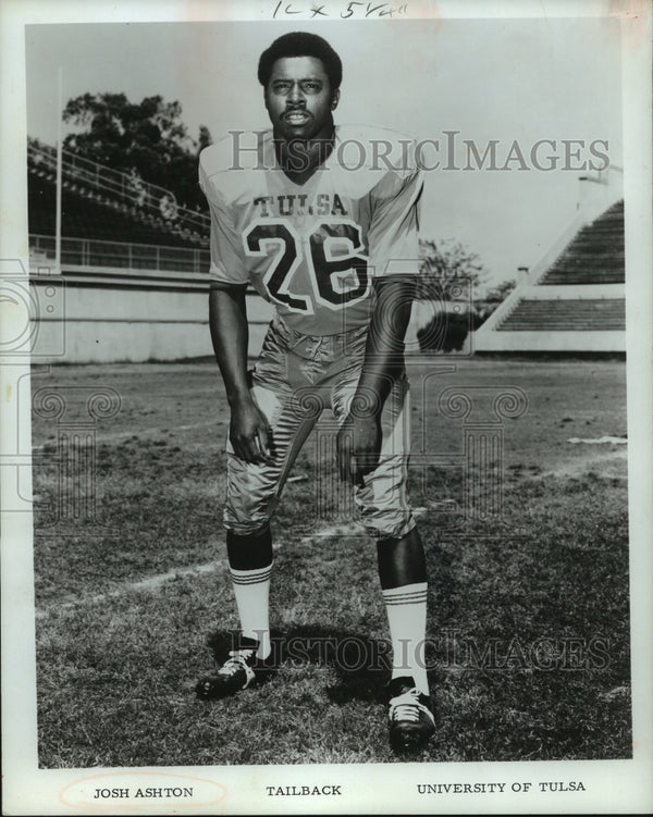 1976 Press Photo University of Tulsa tailback Josh Ashton. - hcs03166 ...