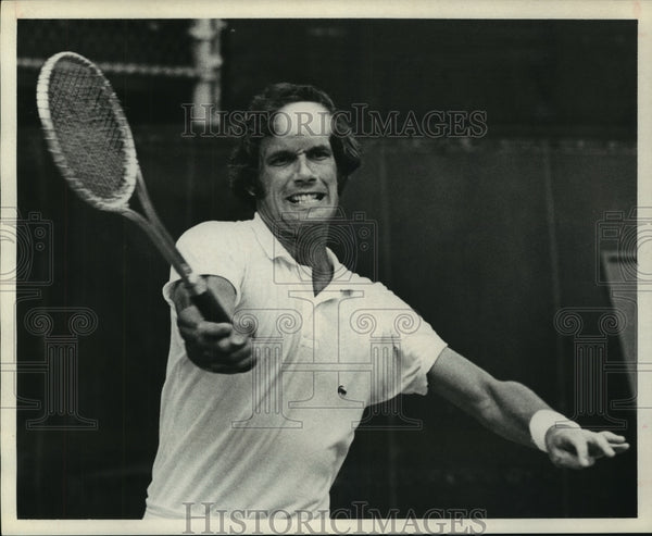 1971 Press Photo Professional tennis player Clark Graebner of the ...