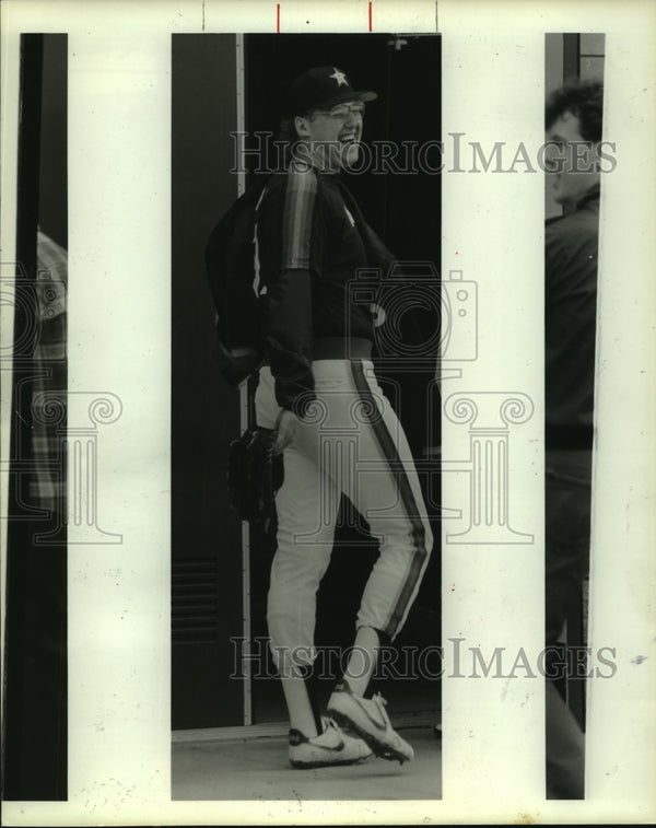 1986 Press Photo A slimmed down Houston Astros relief pitcher Charley ...