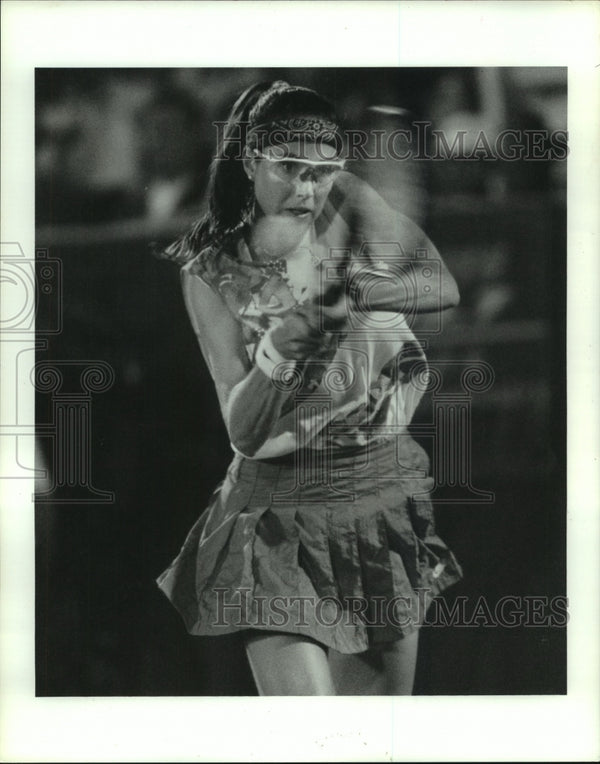 1993 Press Photo Pro tennis player Debbie Graham during match in ...