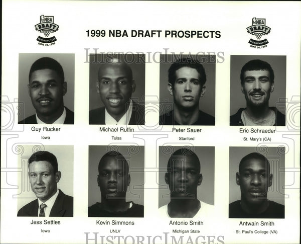 1999 Press Photo Prospects of the upcoming NBA Draft. - hcs09623 ...