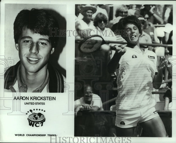 1986 Press Photo Pro tennis player Aaron Krickstein of the United ...