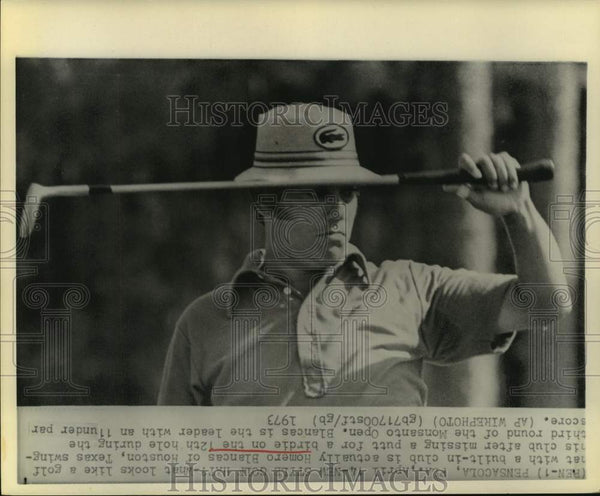 1973 Press Photo Homero Blancas after missing a birdie putt at Monsanto ...