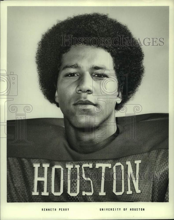 1979 Press Photo University of Houston football player Kenneth Perry ...
