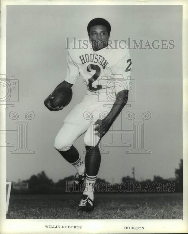 Press Photo University of Houston running back Willie Roberts ...