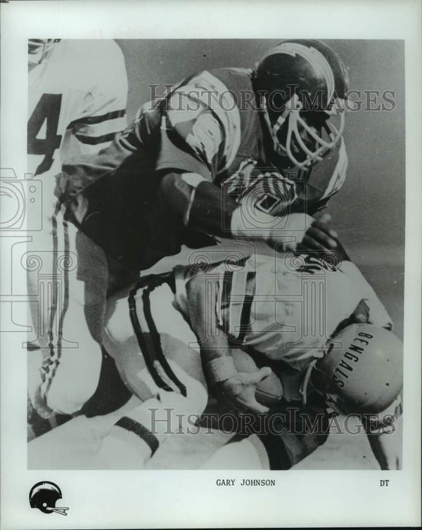 1978 Press Photo San Diego Chargers defensive tackle Gary Johnson ...