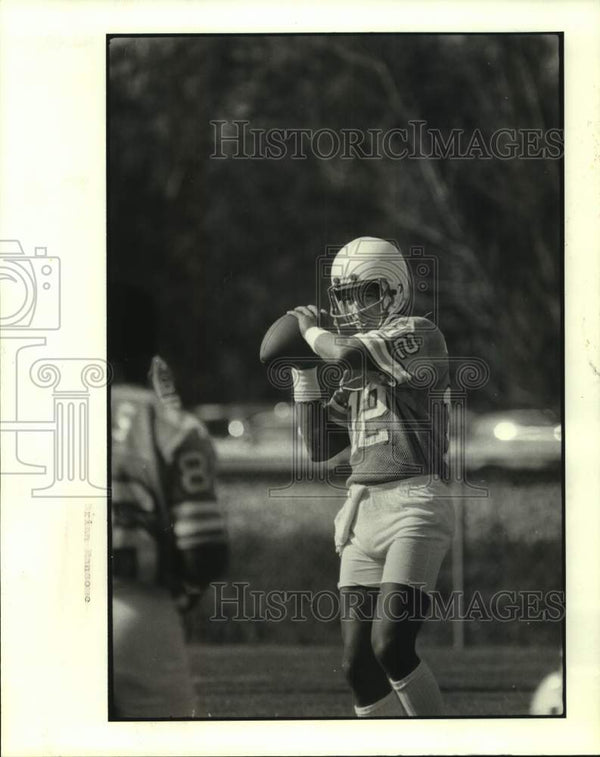 1984 Press Photo Quarterback Brian Ransom, member of the Houston Oilers ...