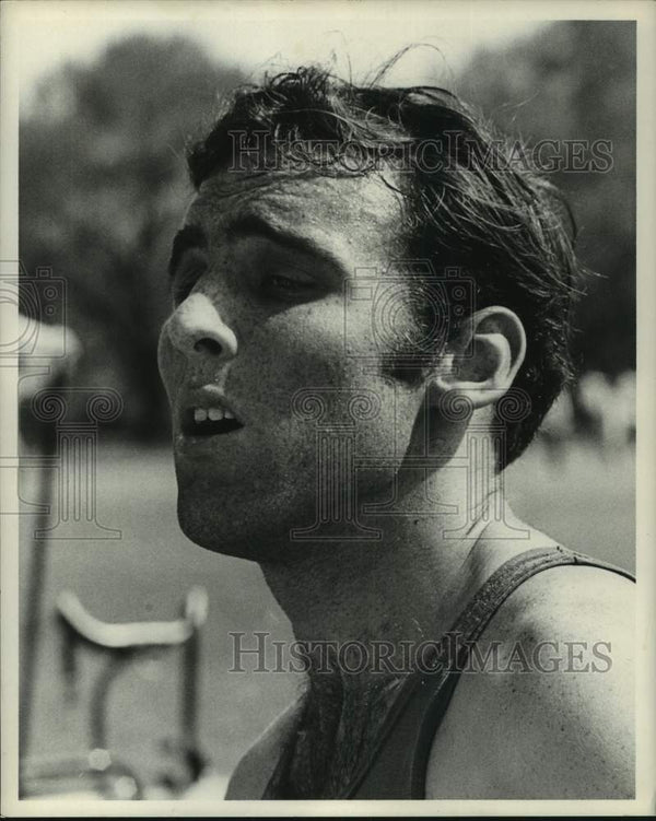 1970 Press Photo Rice University half-mile runner Steve Straub ...