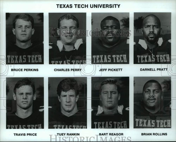 Press Photo Members of the Texas Tech University football team ...