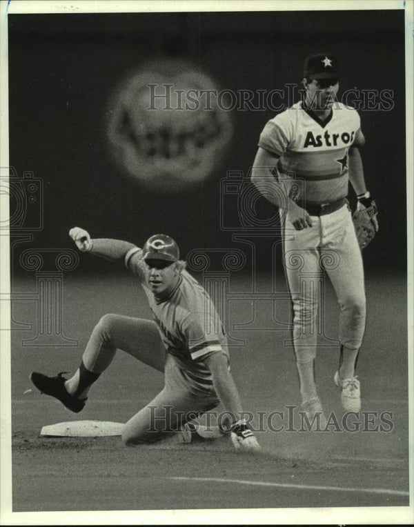 1985 Press Photo Cincinnati Reds baseball player Buddy Bell & Astros ...
