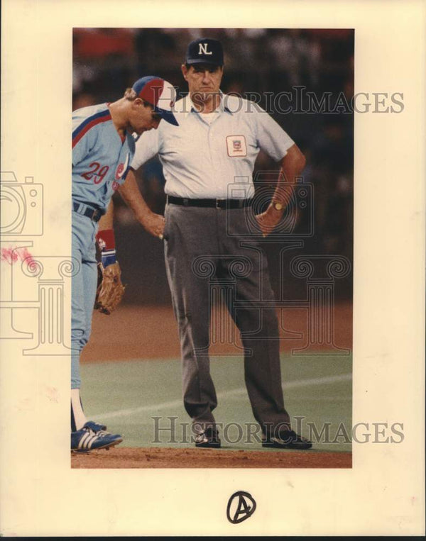 1988 Press Photo Baseball umpire Lee Wever in the Astrodome - hcs24698 ...
