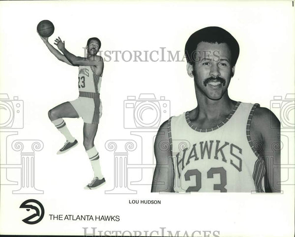 Press Photo Atlanta Hawks basketball player Lou Hudson - hcs25654 ...