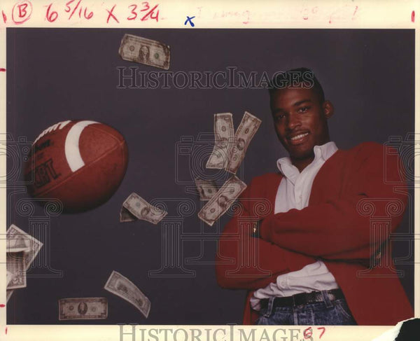 1989 Press Photo UH Heisman Trophy winner Andre Ware not ready to go p ...
