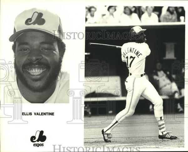 1980 Press Photo Montreal Expos baseball outfielder Ellis Valentine ...