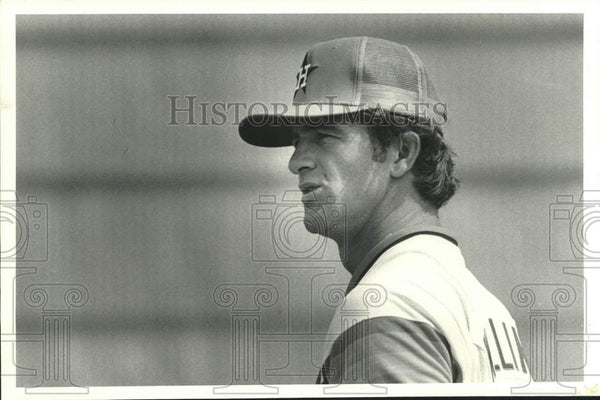 1980 Press Photo Close up of Houston Astros baseball player Denny ...
