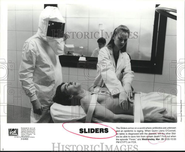 1995 Press Photo Quinn Comes Down With Disease on "Sliders" Series on ...