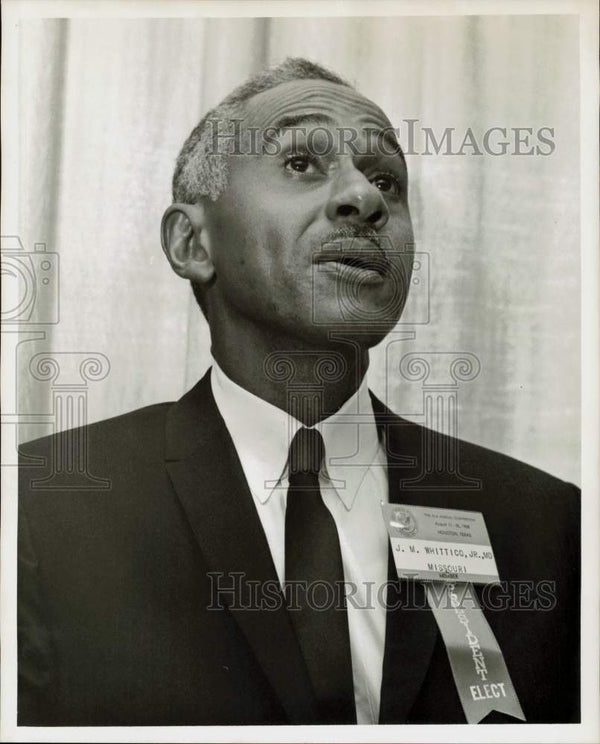 1968 Press Photo Dr. James Whittico, National Medical Association ...