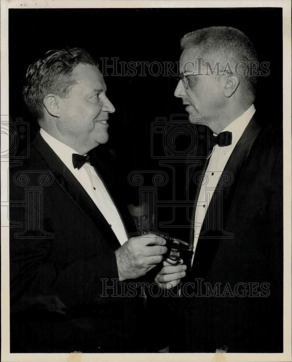 1965 Press Photo Ralph Yarborough, John Macy at Civil Service League d ...