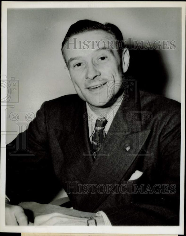 1946 Press Photo William Jenner, Indiana's GOP Senator-elect smiles at ...
