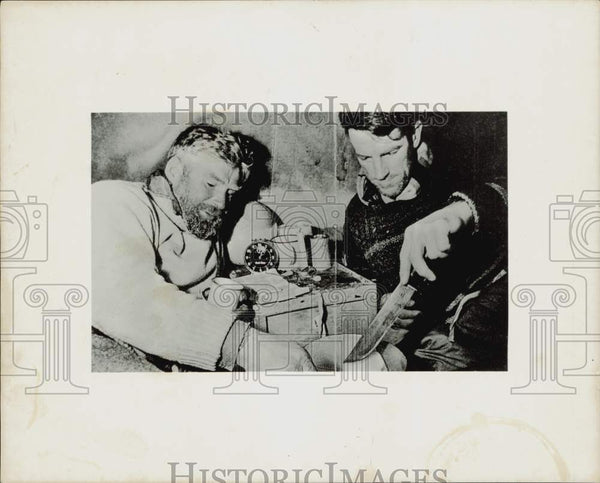 1959 Press Photo Sir William Fuchs and Sir Edmund Hillary, British ...